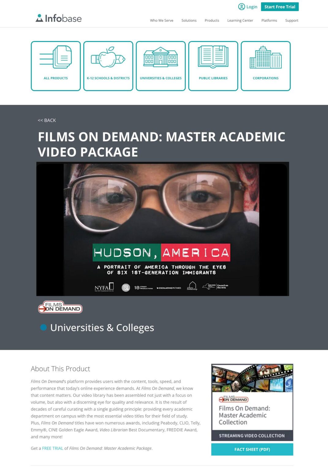 Hudson, America added to Infobase, available to over 2,200 universities ...